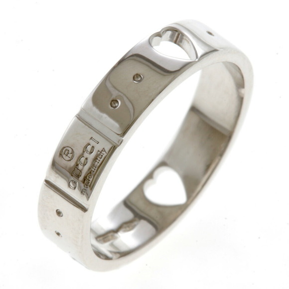 Gucci | Jewelry | Gucci Icon Amor Ring No 8 8k K18 White Gold Womens ...